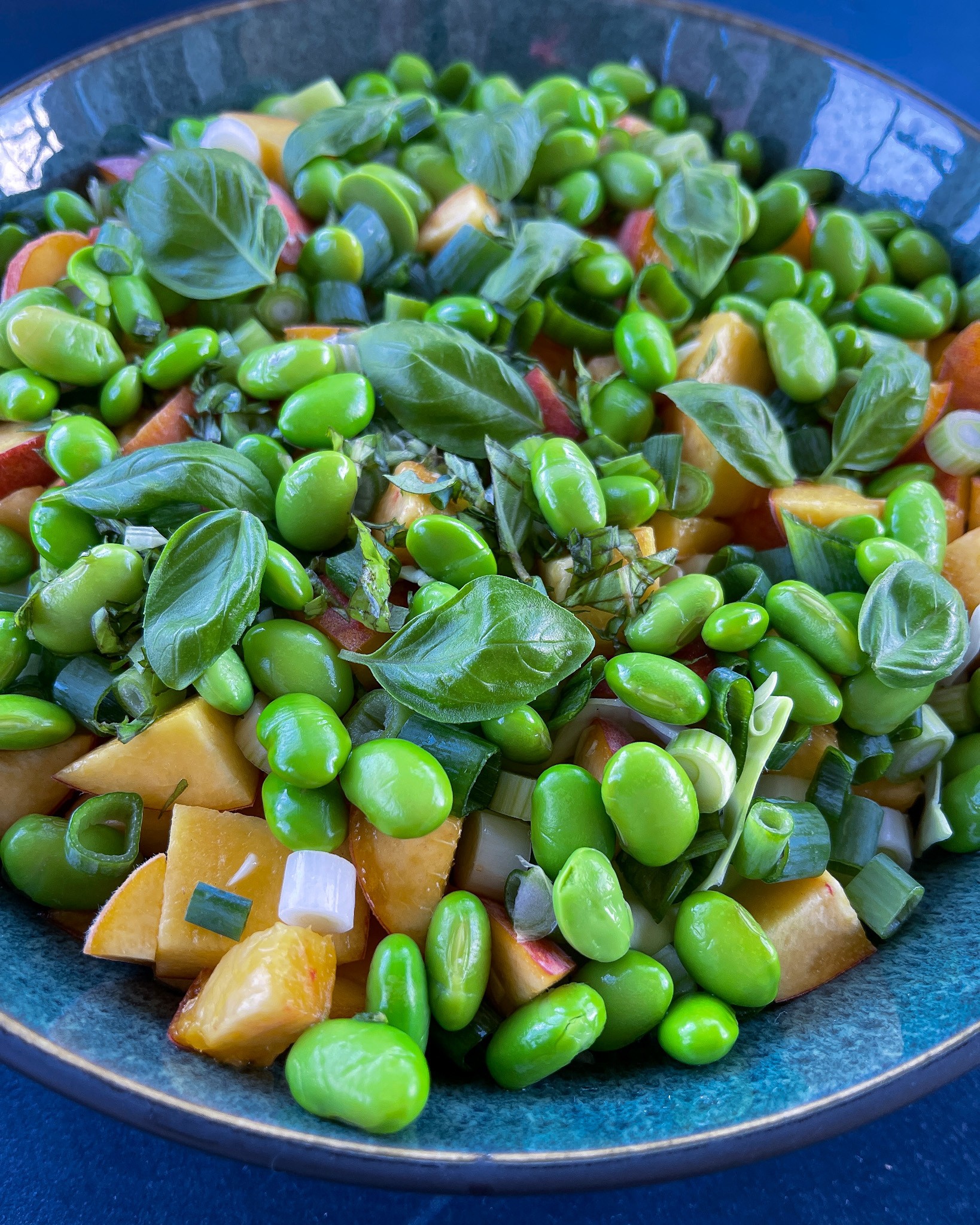 Salat med fersken og spidskål - Sund og nem grønt salat!